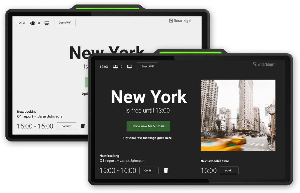 Released: New look for Smartsign Meeting Room Displays